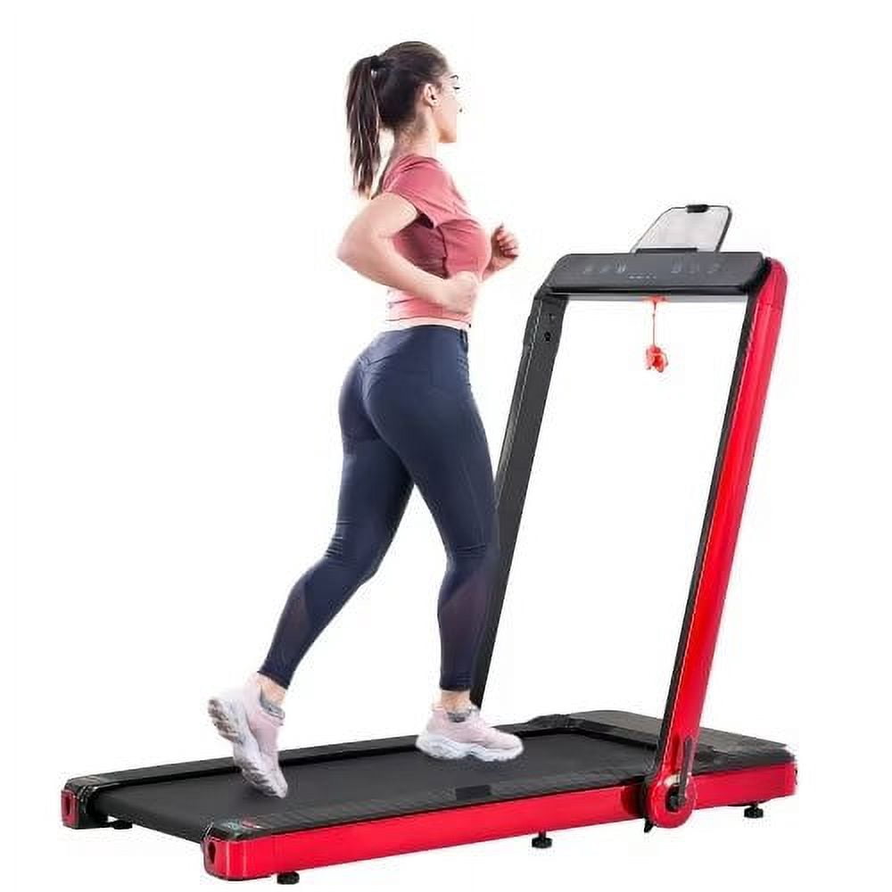 2.5HP Folding Treadmill,Installation-Free Under Desk Electric Treadmill ...
