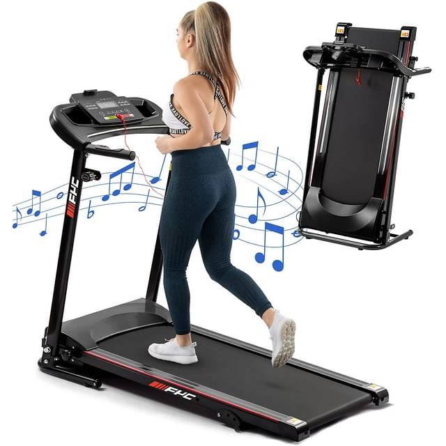 2.5HP Folding Treadmill Portable Running Walking Compact Exercise ...