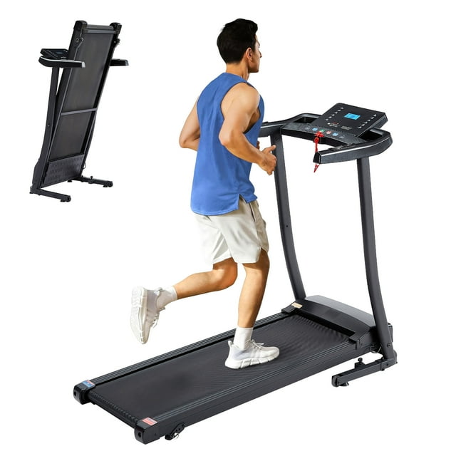 2.5HP Folding Treadmill Portable Running Walking Compact Exercise ...