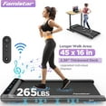 Famistar 2-in-1 Under Desk Treadmill, 45*16 Walking Pad, HiFi Bluetooth ...