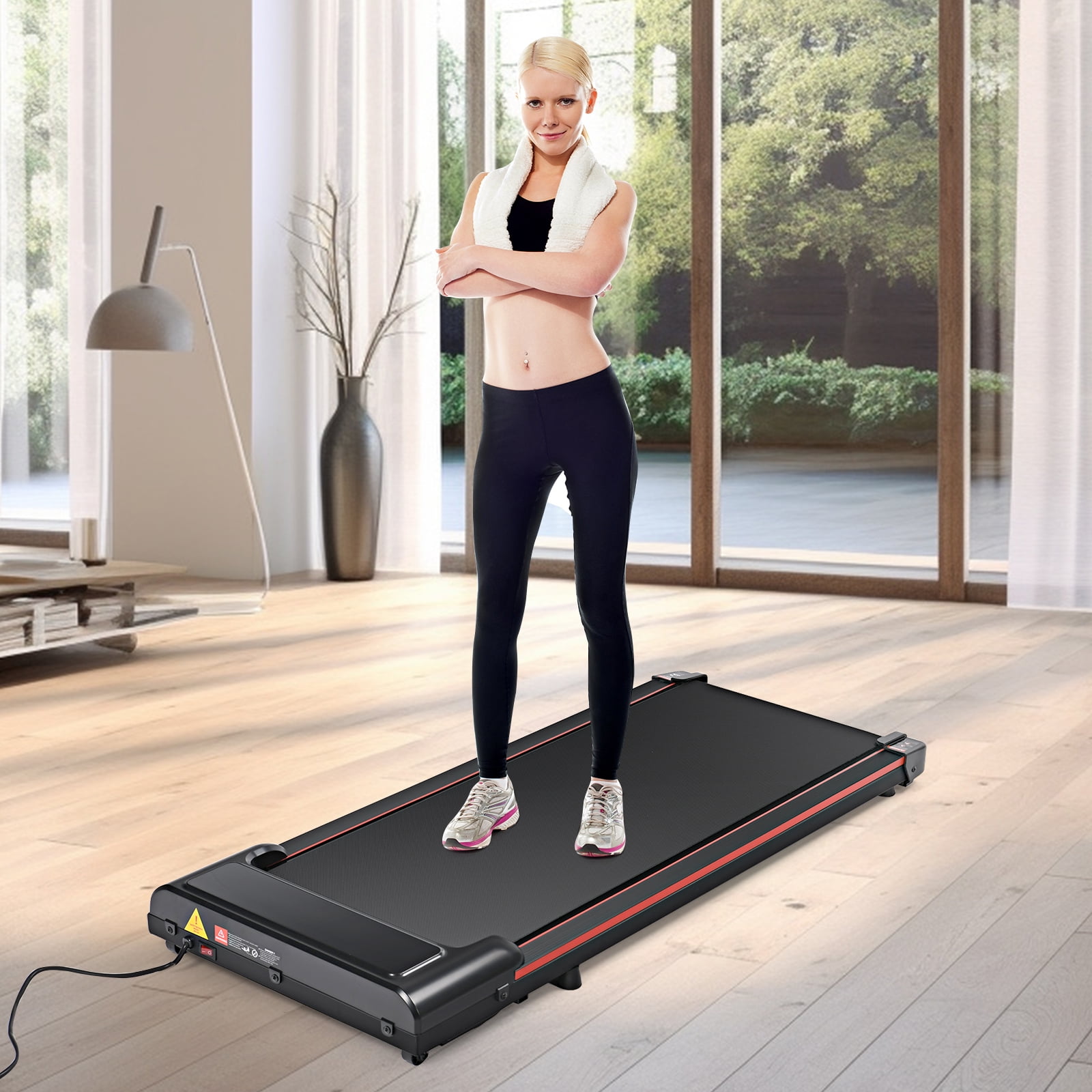 2.5HP Under Desk Treadmill for Home/Office,0.6-3.8MPH,300 LBS Weight ...