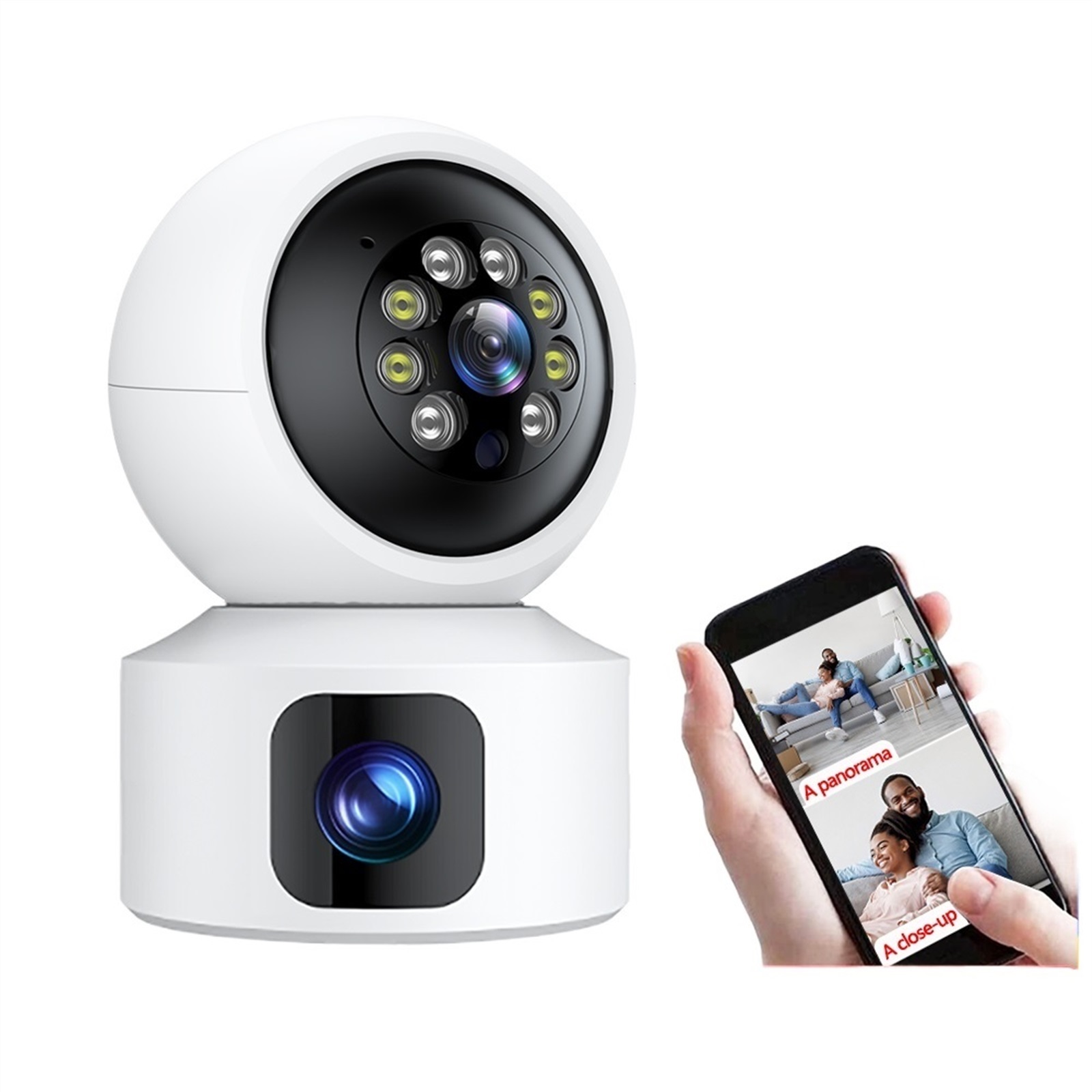2.5K 4MP Camera With Dual Screens Baby Pet Monitor Indoor Ai Tracking ...