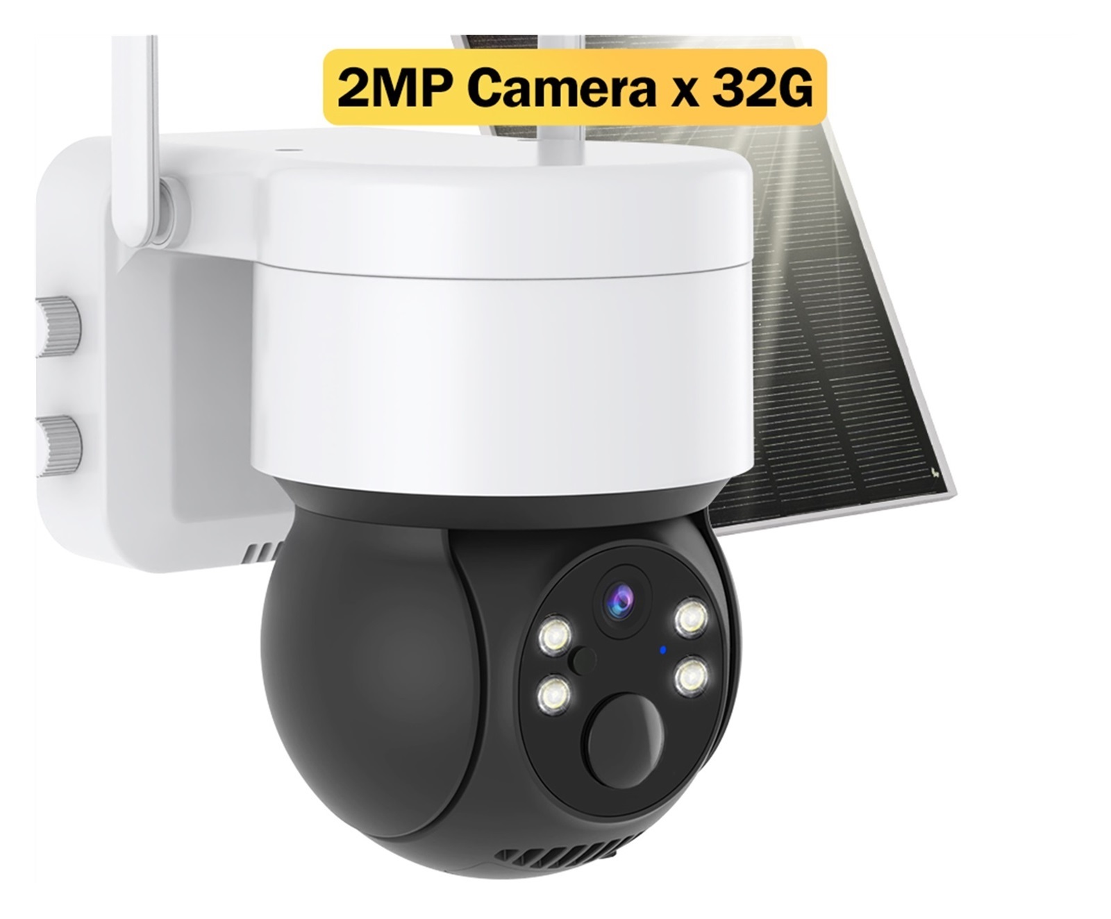 2.5K 4MP Camera Outdoor PTZ 2MP Security Cam With Rechargeable Battery ...