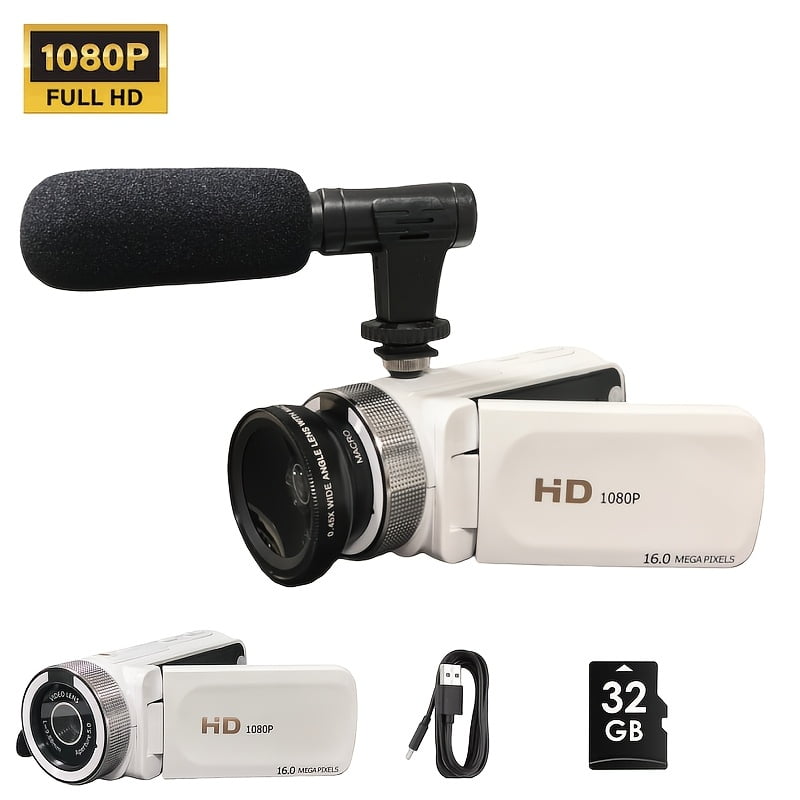 2.5K Portable Digital Camcorder With Audio Capture And Wide Angle Lens ...