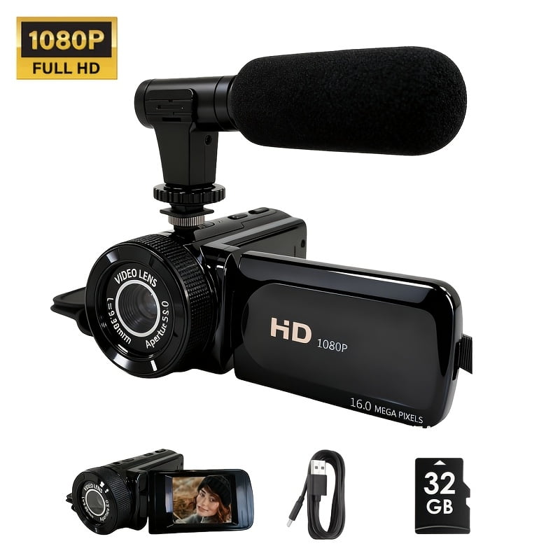 2.5K Portable Digital Camcorder With Audio Capture And Wide Angle Lens ...