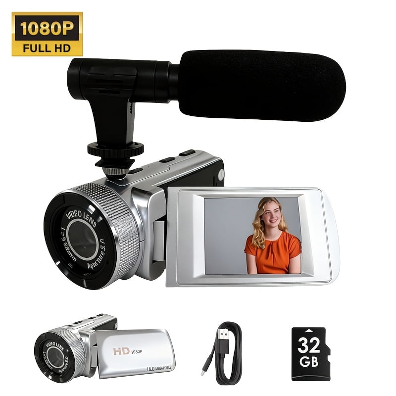 2.5K Portable Digital Camcorder With Audio Capture And Wide Angle Lens ...