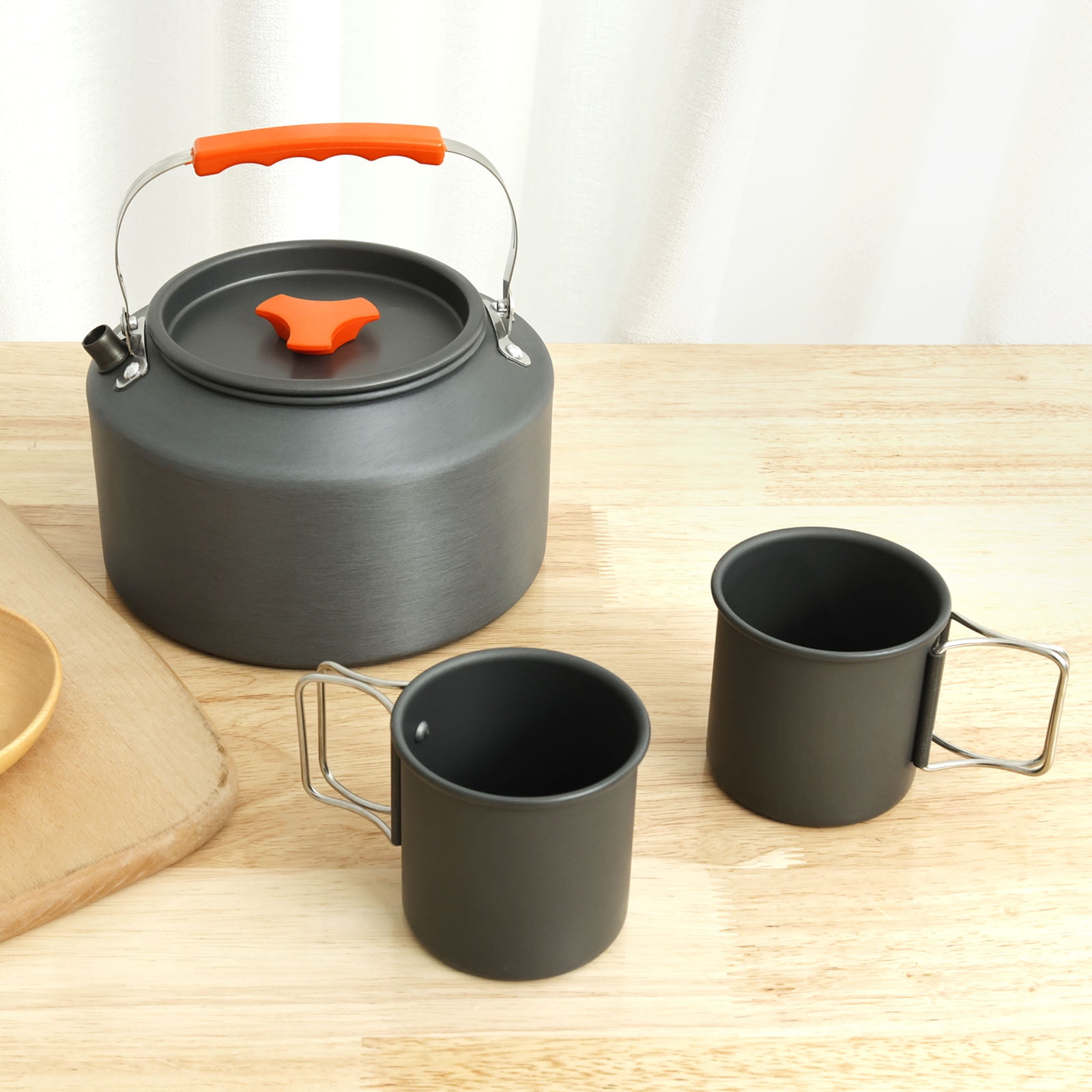 2.5L Camping Kettle Heat Evenly Camp Kettle Sturdy Rustproof Camping ...