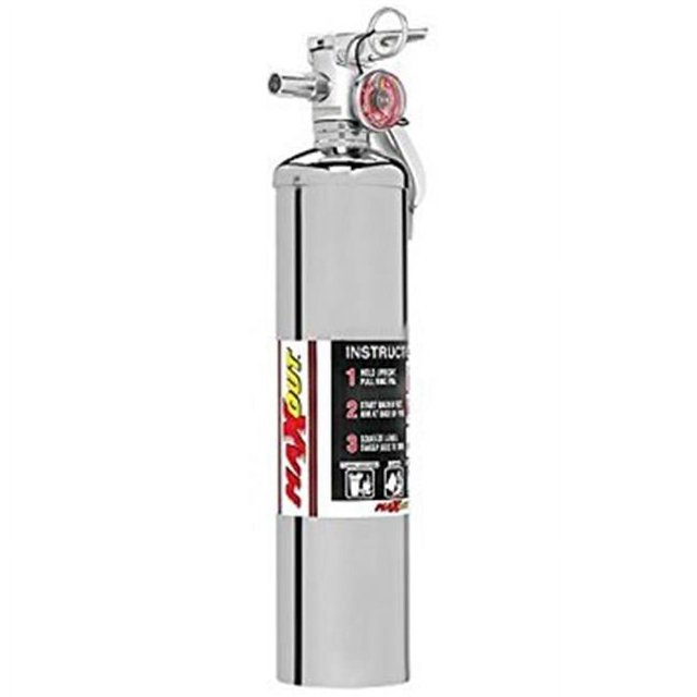 2.5L Chrome Dry Chemical Fire Extinguisher Extinguishing - Walmart.com