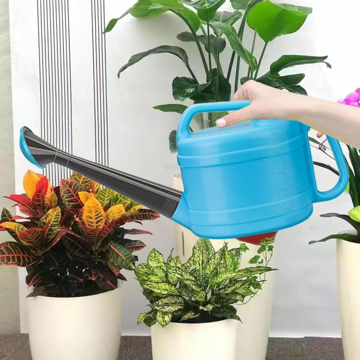 2.5L Garden Watering Can,Detachable Plants Watering Can with Long Spout ...