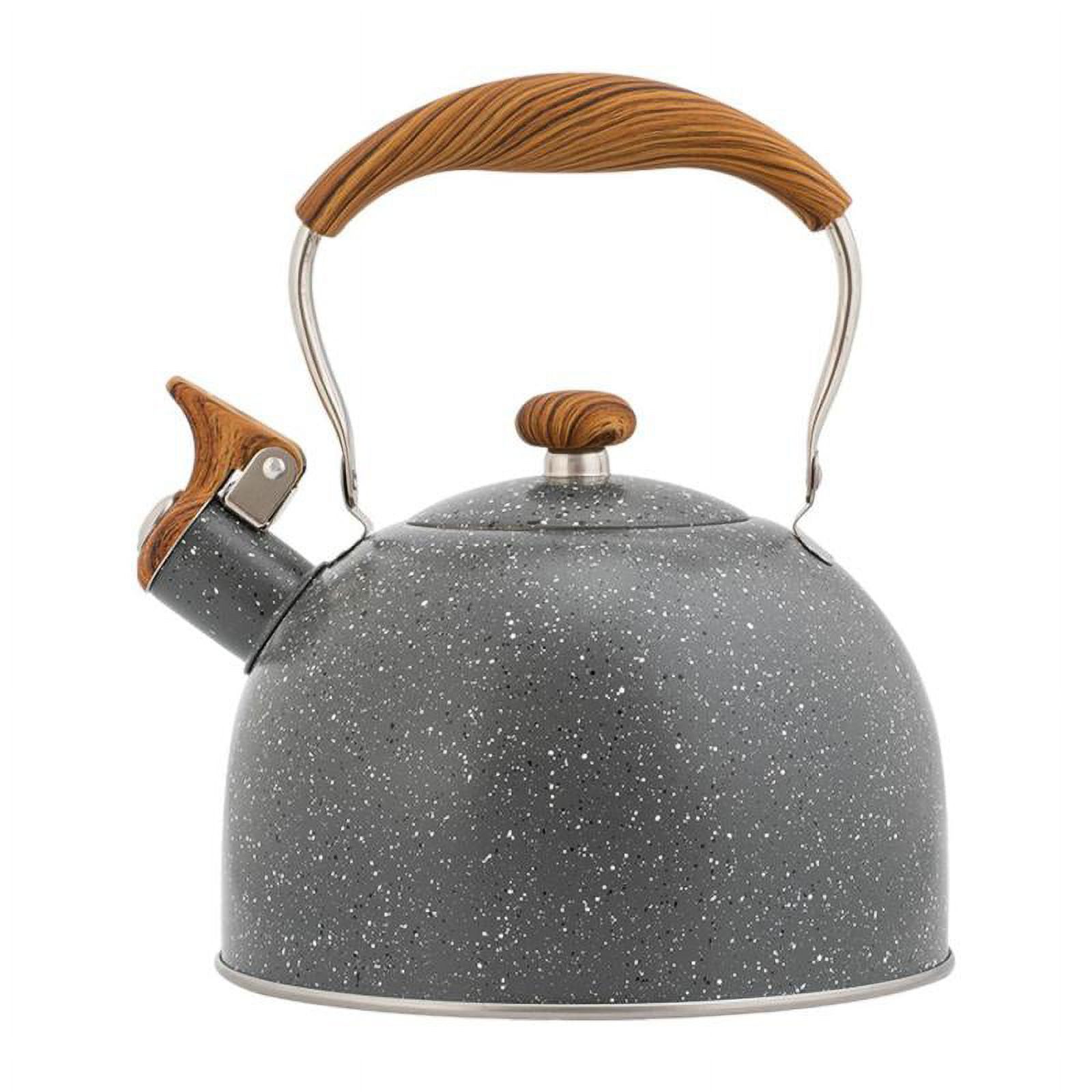2.5L Gray Whistling Tea Kettle Teapot Water Kettle Stainless Steel ...