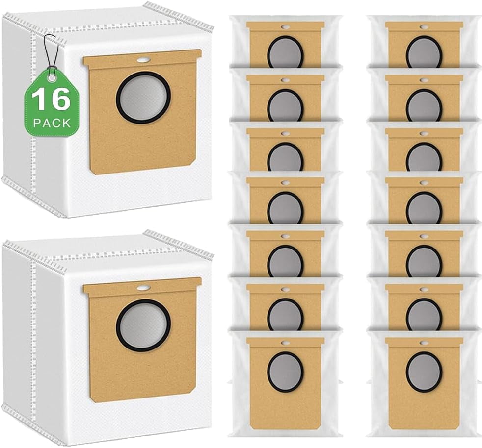 Eufy Robot Vacuum Bags Eufy Vacuum 16 Pack Dust Bags For Eufy L60 SES L50 Robot Vacuum Cleaner,2 ...
