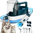 2.5LPet Grooming Vacuum,5 in 1 Dog Grooming Vacuum with Ceramic Blades Clipper Tools for Dogs ...