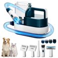 2.5LPet Grooming Vacuum,5 in 1 Dog Grooming Vacuum with Ceramic Blades Clipper Tools for Dogs ...