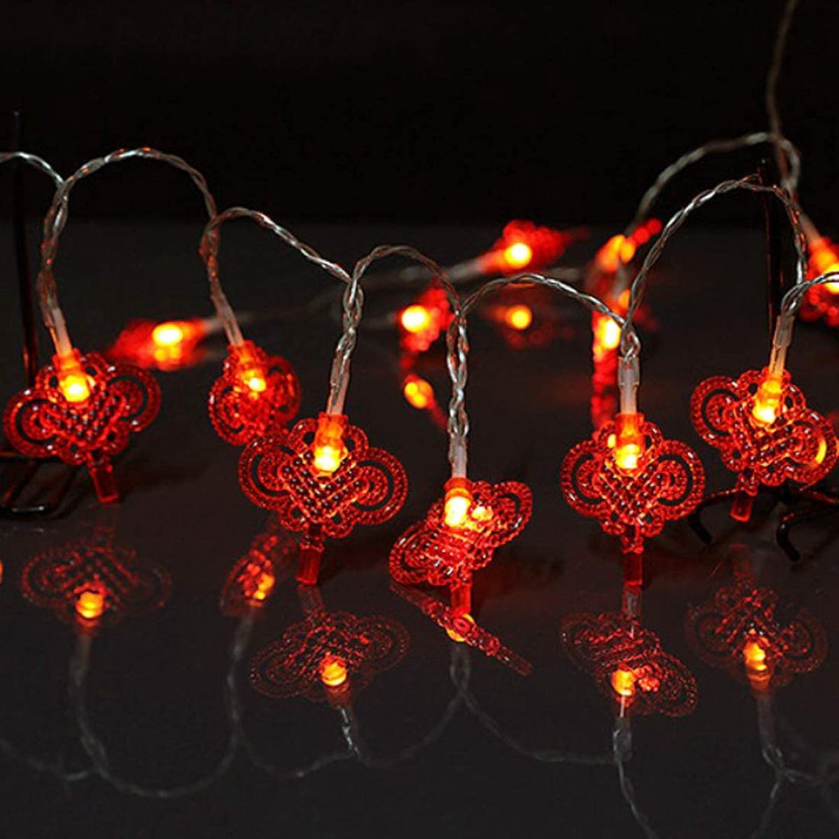 2.5M 20 LED Holiday Lights Traditional Chinese Red Lantern Lamp for New ...