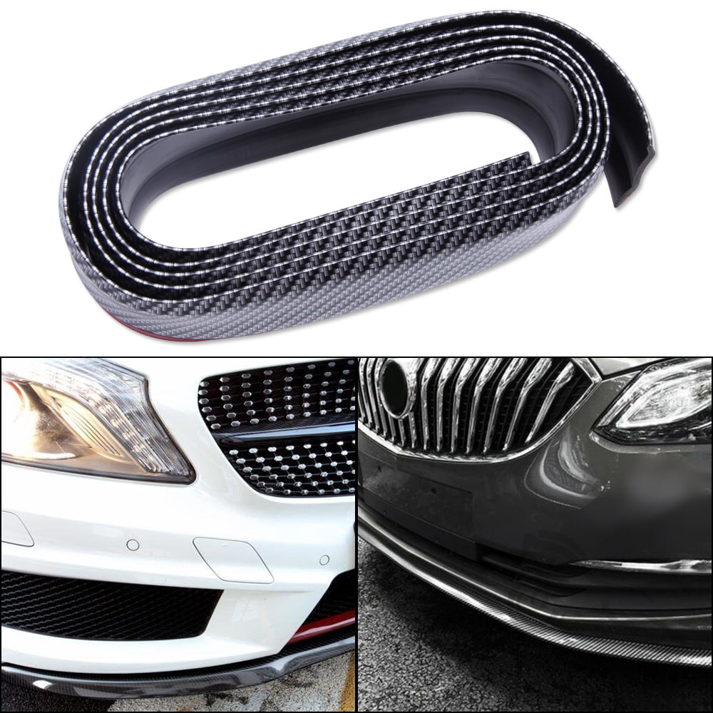 2.5M Universal Car Front Bumper Lip Rubber Bumper Protector 60mm Bumper ...