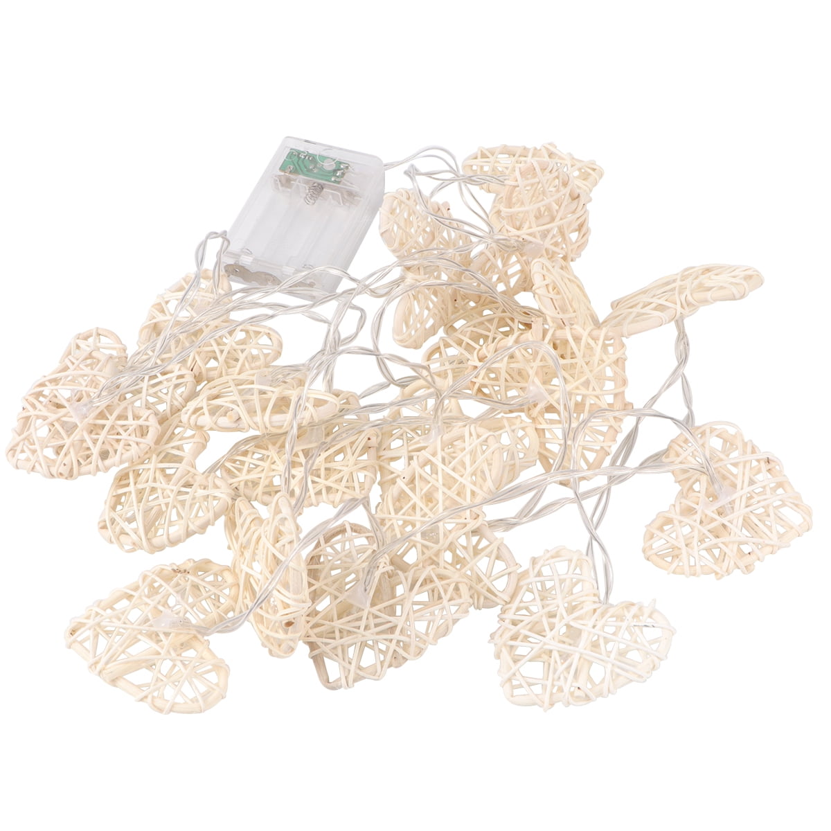 2.5M Valentine's Day Rattan Heart Shaped Lamp String 20 Love Lamp ...