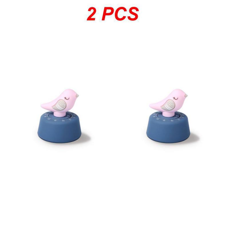 2/5PCS Bird Timer Reminder Countdown Stopwatch Alarm 60 Minute Kitchen ...