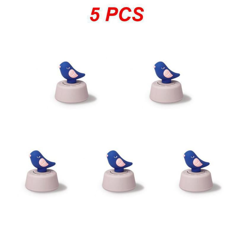 2/5PCS Bird Timer Reminder Countdown Stopwatch Alarm 60 Minute Kitchen ...