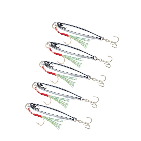2. 5Pcs Heavy Duty Fishing Baits Hard Jigs Spinner Spoon Lure Slow ...