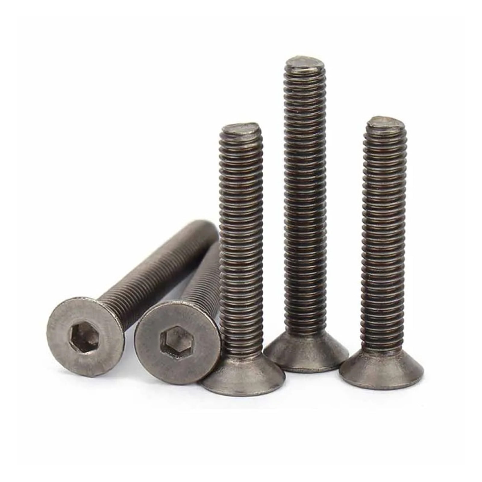 2/5Pcs M2 M2.5 M3 M4 M5 M6 M8 TA2 Pure Titanium Gr2 Hexagon Hex Socket Head Flat Countersunk ...