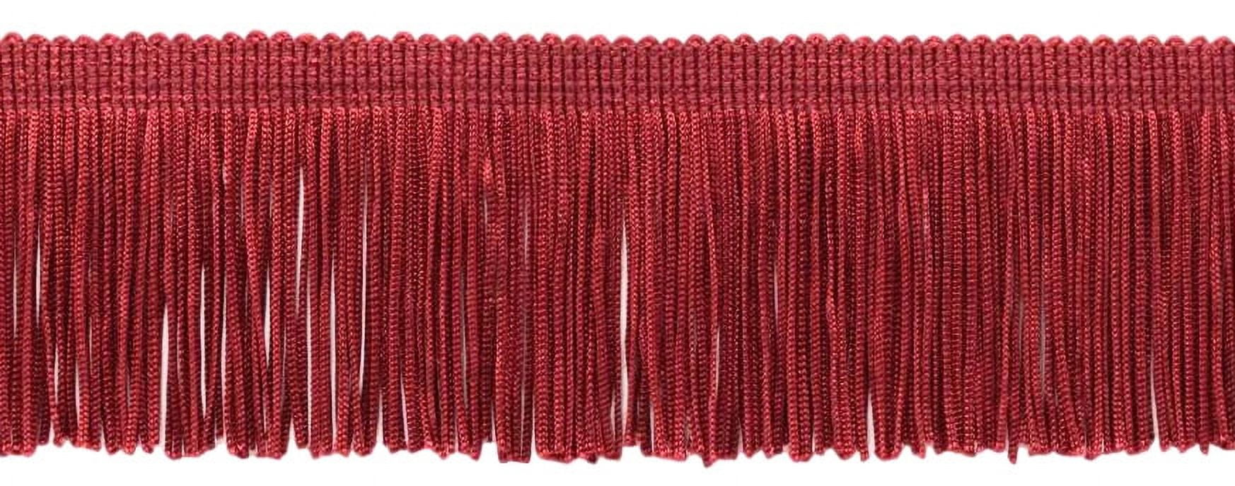 2" (5cm) Chainette Fringe Trim # CF02,, Dark Wine Red #E10 (Dark ...