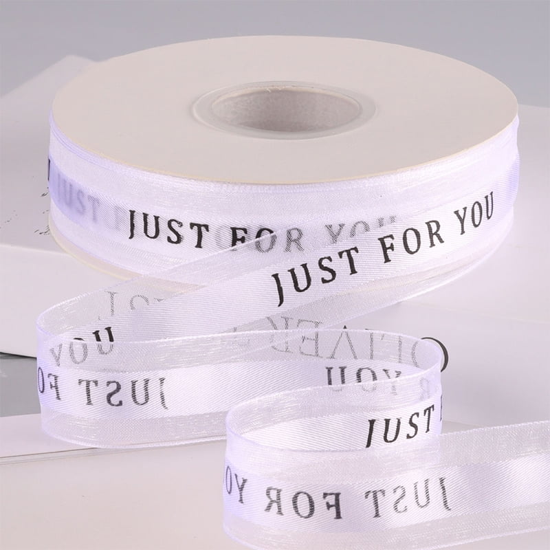 2.5cm Polyester Silk Ribbon Letter Colored Ribbon Birthday Cake Gifts ...