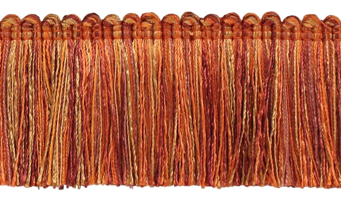 2" (5cm) Veranda Collection Shiny Brush Fringe Trim # 0200VB,, Fiesta ...
