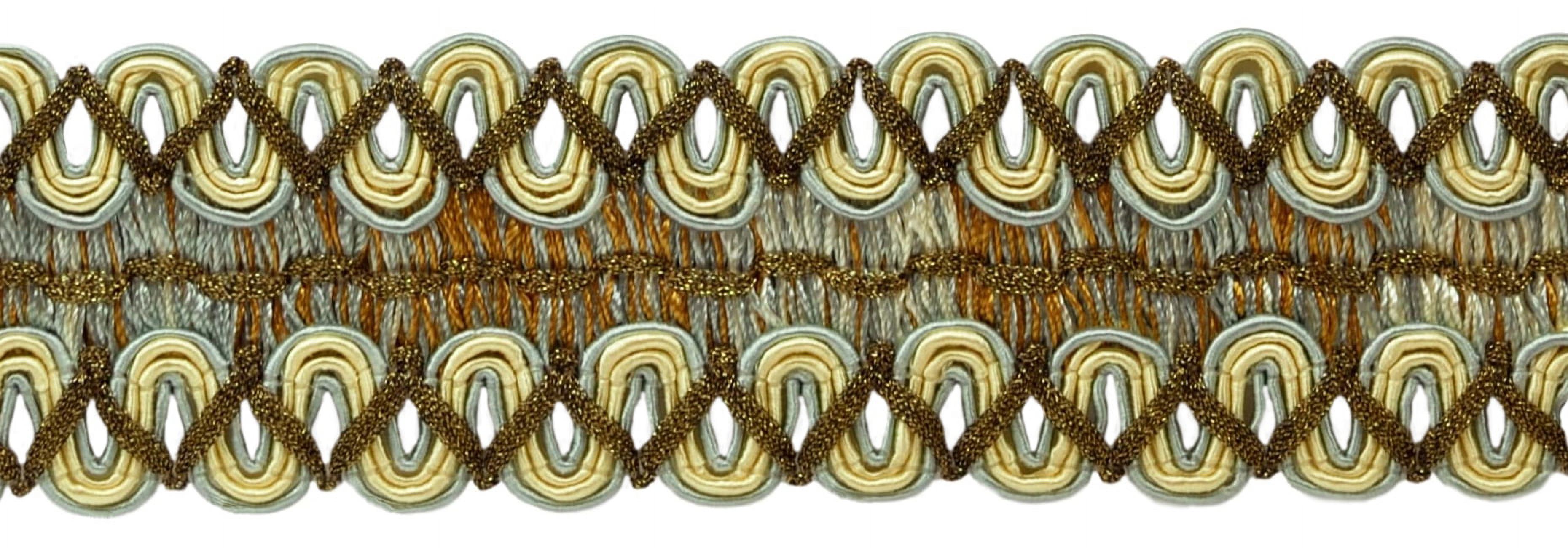 2" (5cm) Wide Noblesse Collection Vintage Gimp Braid Trim # 0200HG ...