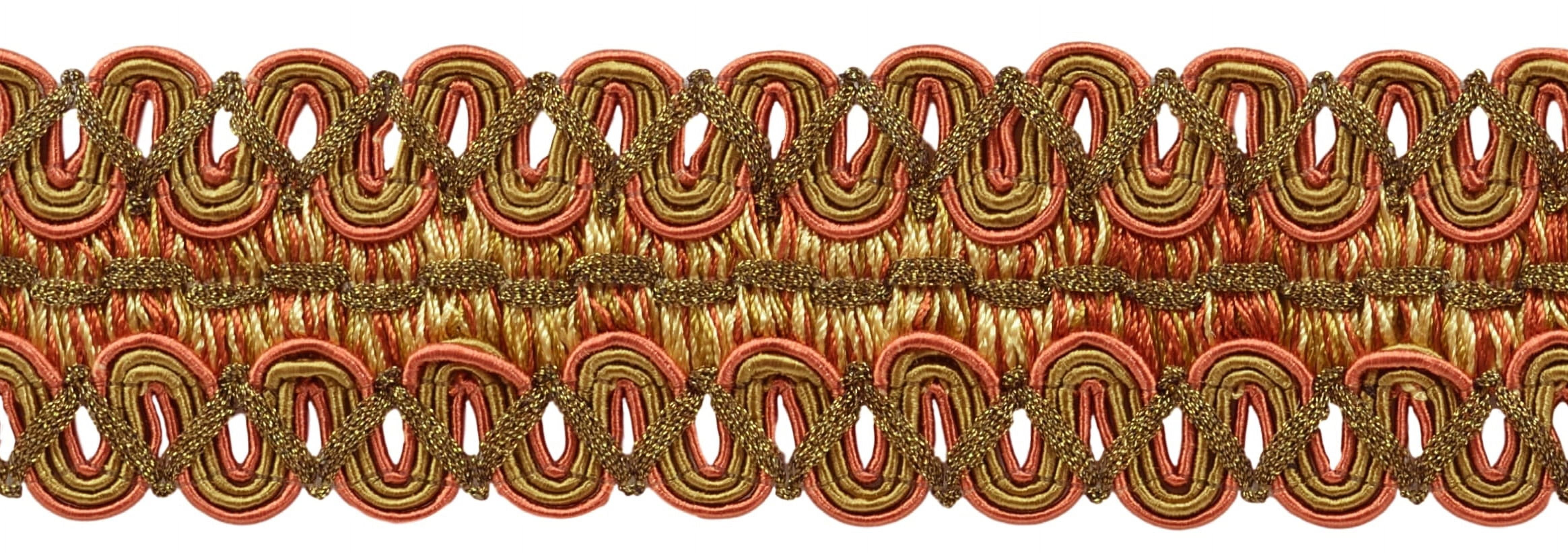 2" (5cm) Wide Noblesse Collection Vintage Gimp Braid Trim # 0200HG ...