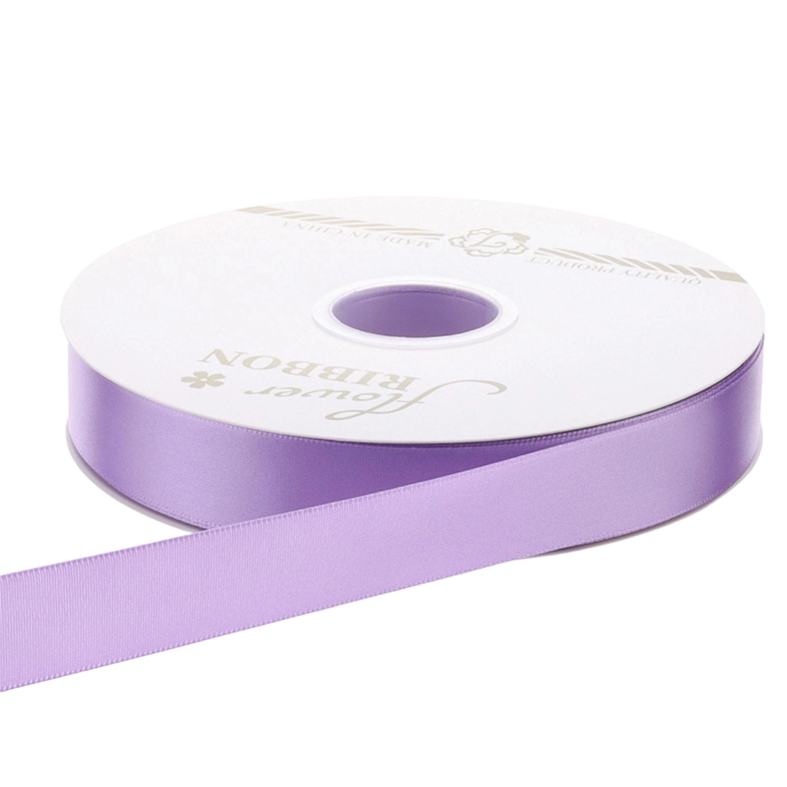 2.5cm Wide Satin Ribbon for Crafts & Gifts | 80m Roll of Solid Color ...