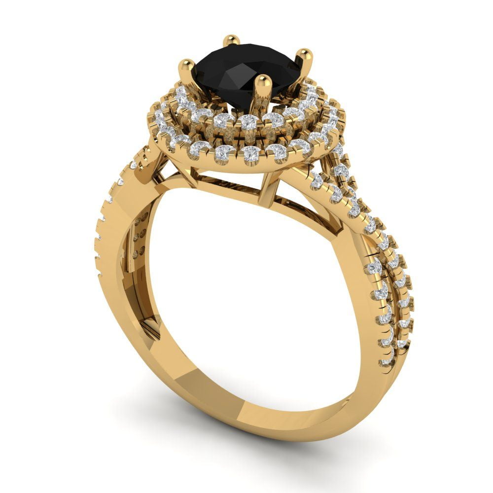 2.5ct Radiant Cut Blue Natural London Blue Topaz 18k Pink Rose Gold Engraving Statement Bridal ...