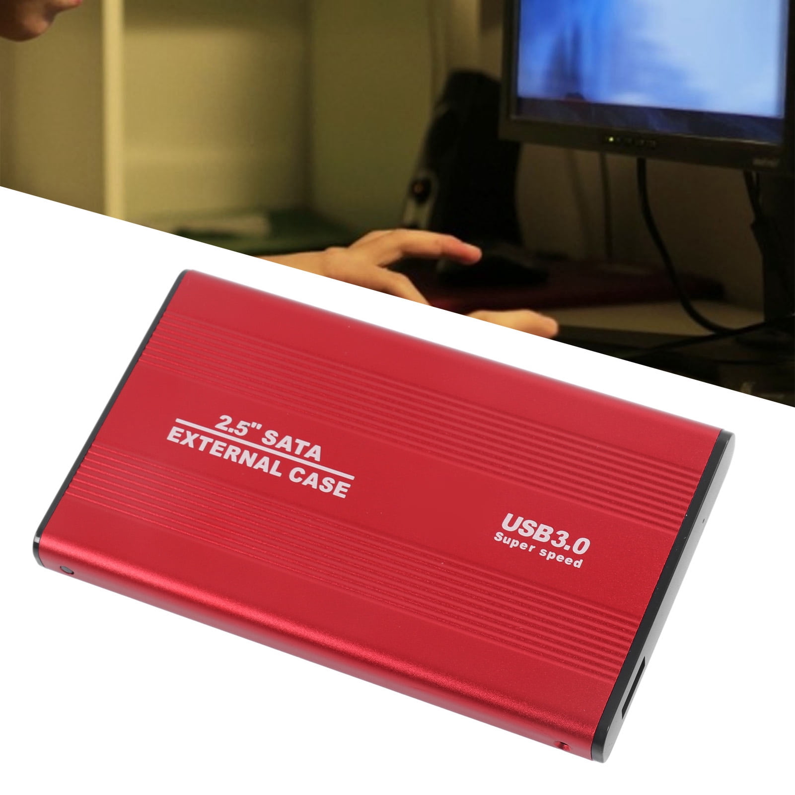 2.5in HDD Enclosure, USB 3.0 Port Hard Drive Enclosure for Laptop for ...