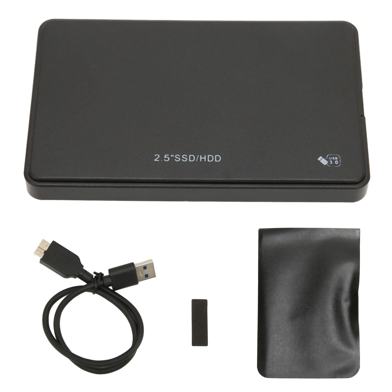 2.5in HDD SSD Enclosure Black USB3.0 2.5in Mechanical SATA Serial Port ...