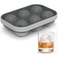 2.5inch Spherical Ice Ball Tray For Whiskey, Big Ice Freezer Mold for ...