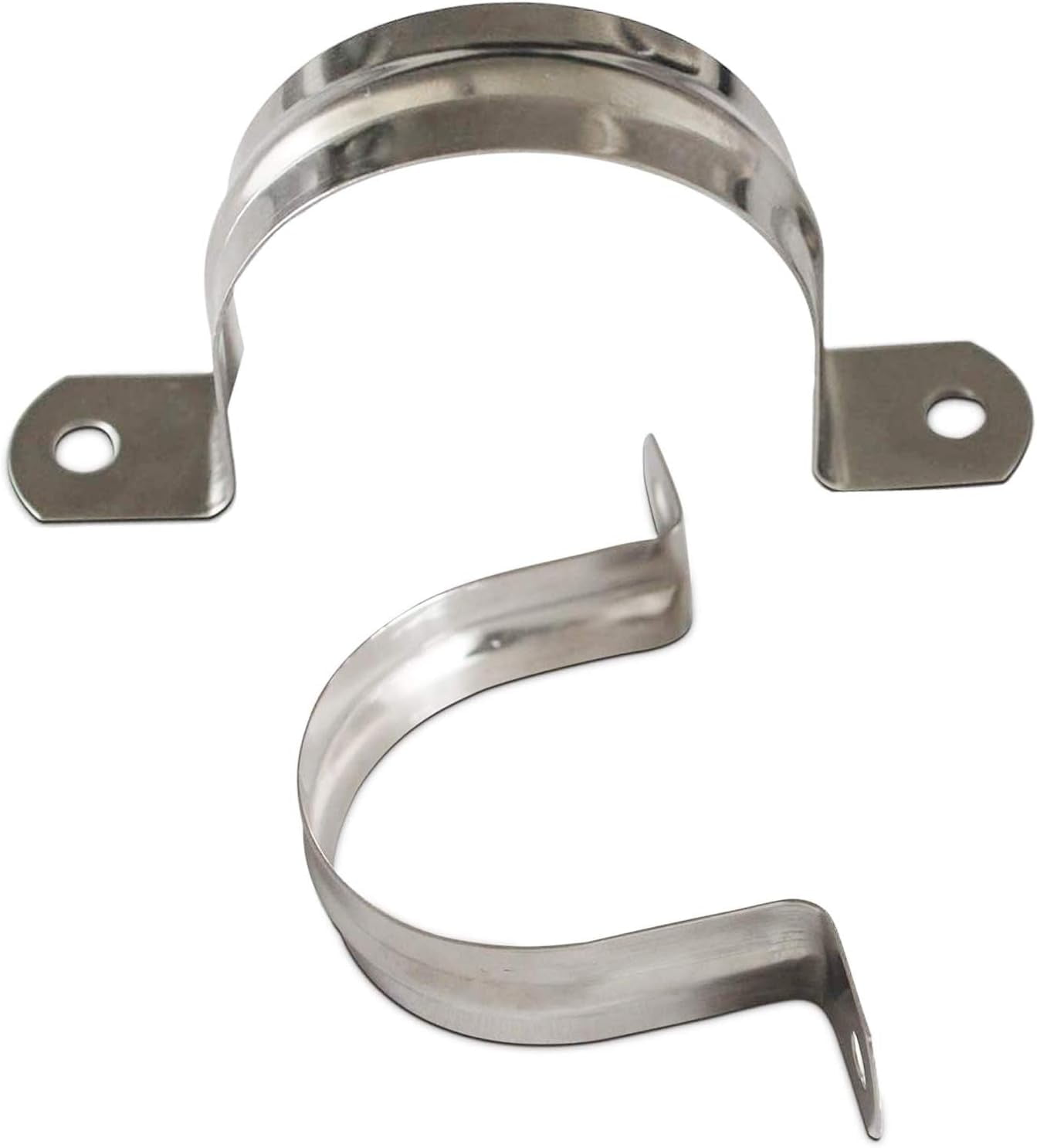 2.5inch With 2 Holes U Bracket Stainless Steel Tube Strap Tension Clip ...