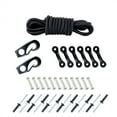 2.5m K-ayak Black Bungee Rigging Kit With Screws Or Rivets Bungee Cord ...
