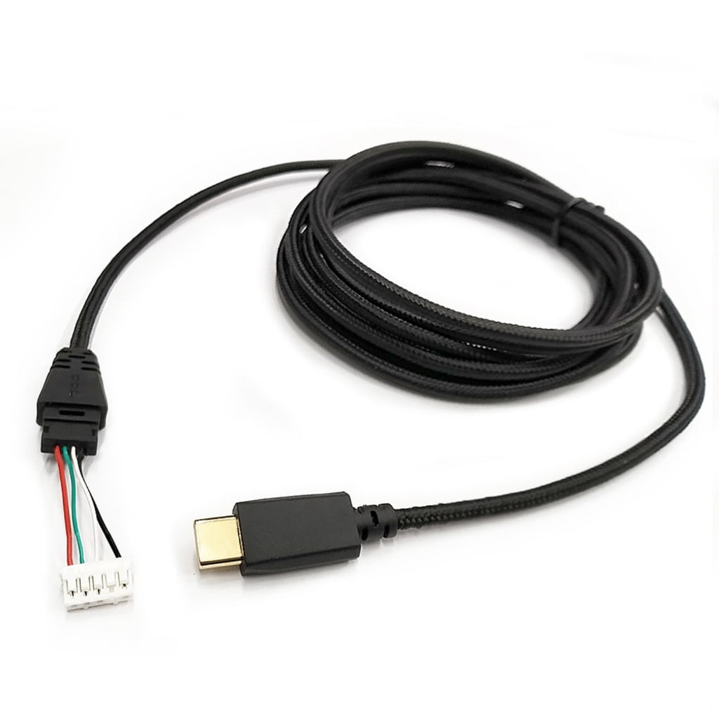 2.5m Long Gaming Headphone Repair Cable Cord USB C Braided Wire ...