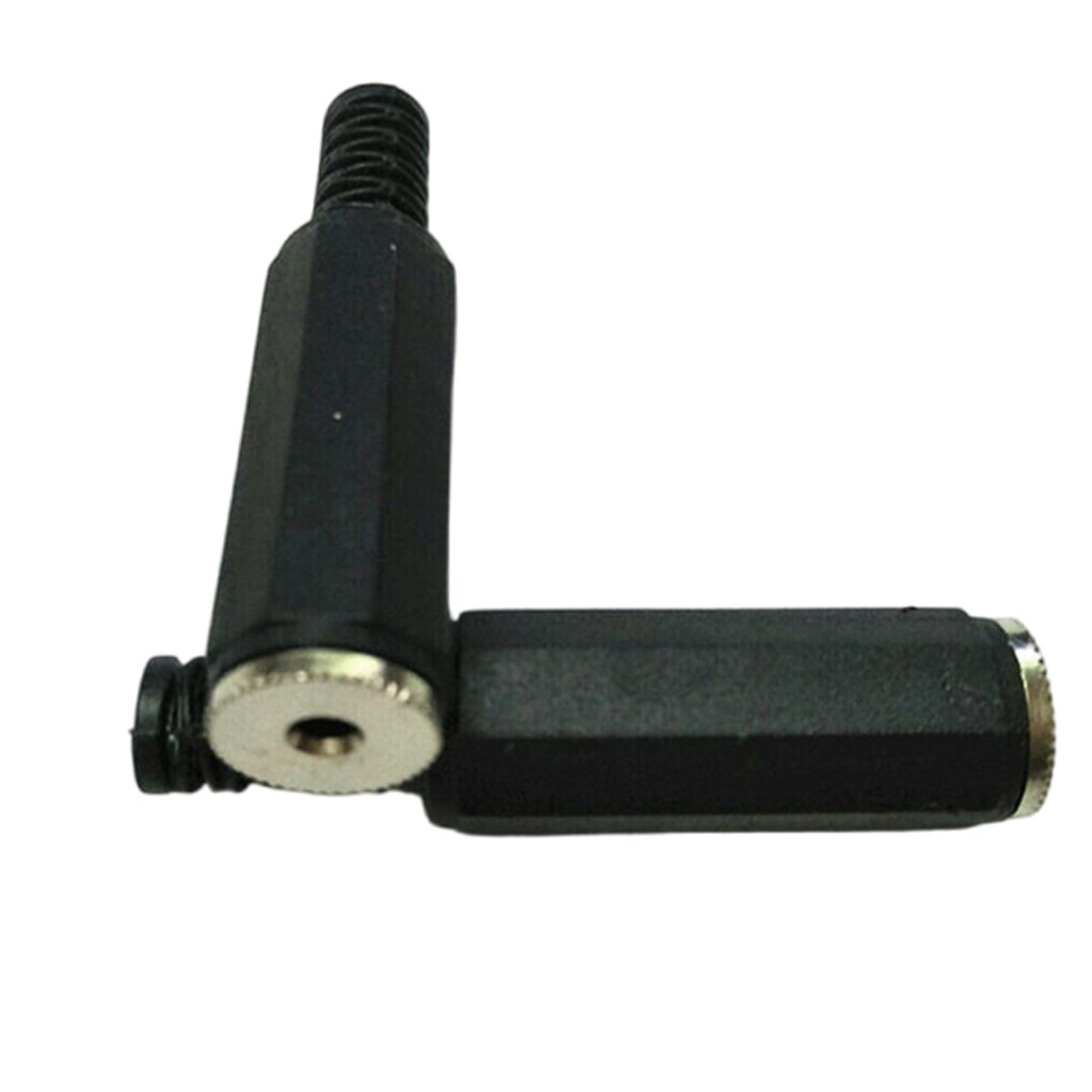 2.5mm 2 Channel Sound Jacks 2PCS Black Octal Connectors With Reinforced ...