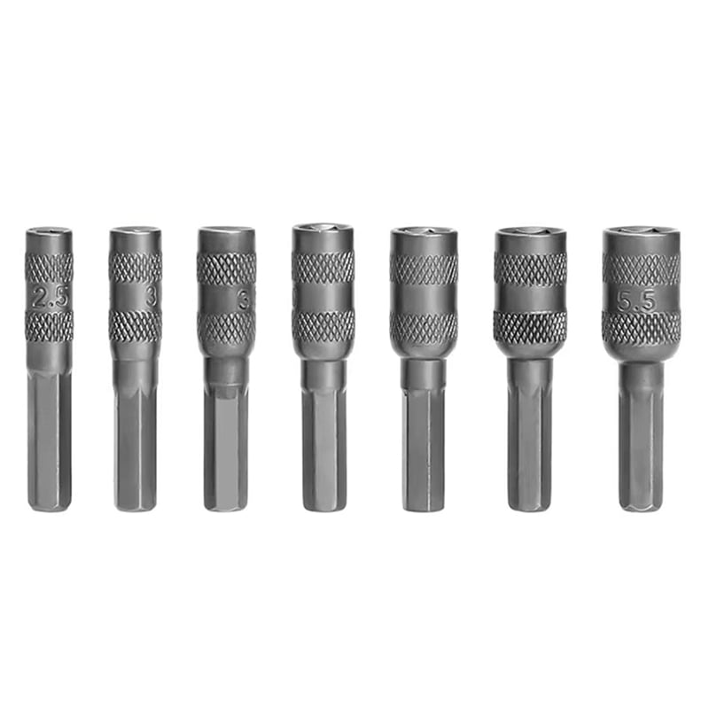 2.5mm-5.5mm 6 Points Hex Socket H4 Hexagon Nut Driver Part Metric Drill ...