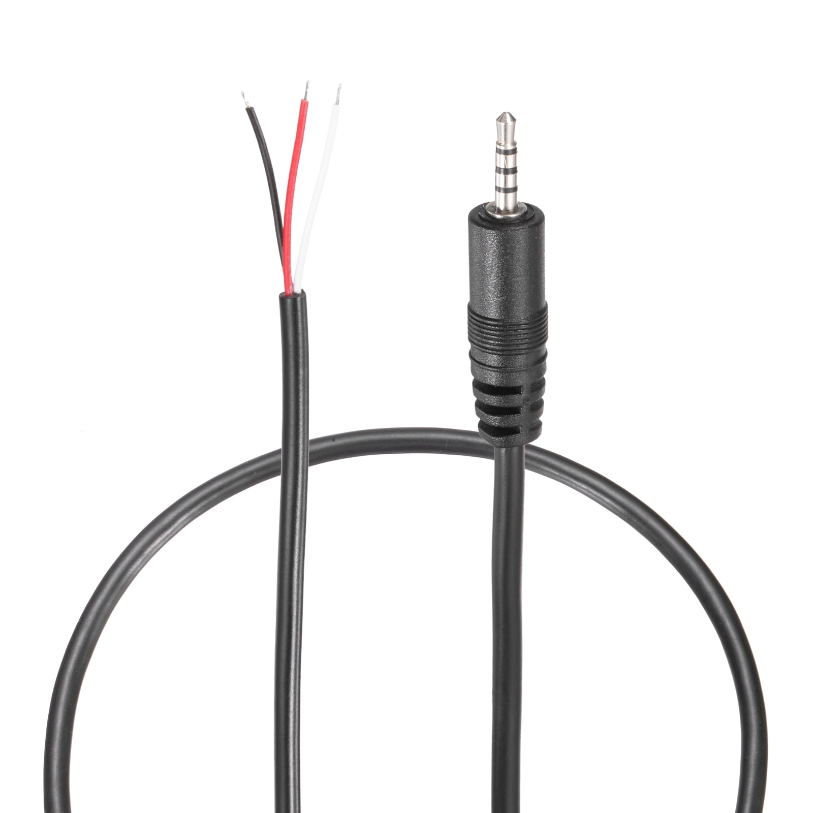 2.5mm Aux Cable Replacement Audio Cable Cord, 0.8ft 3 Pole Male to Bare ...