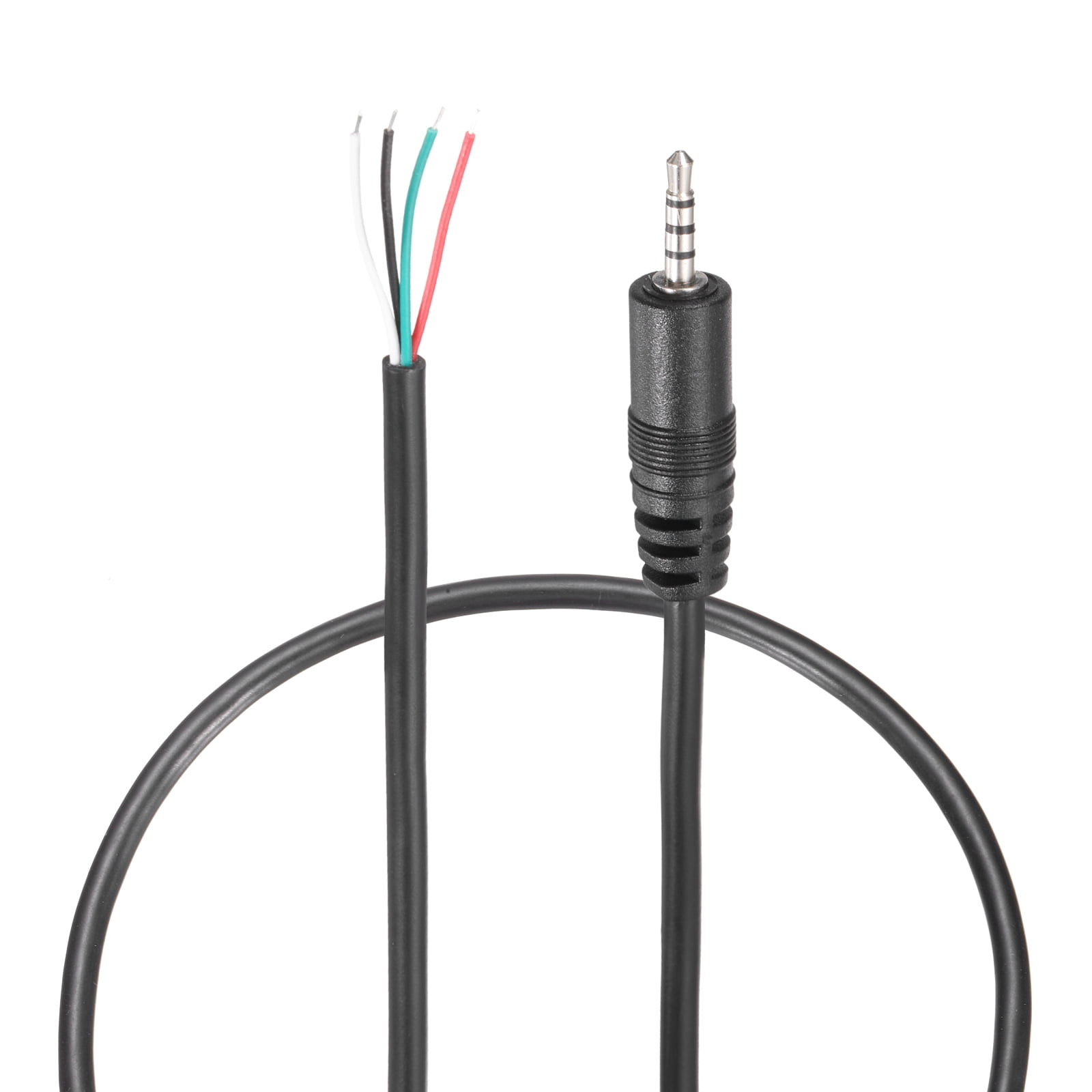 2.5mm Aux Cable Replacement Audio Cable Cord, 0.8ft 4 Pole Male to Bare ...