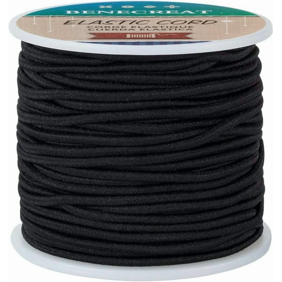 2.5mm Black Elastic Cord 38 Yard Stretch Thread Beading Cord Fabric ...