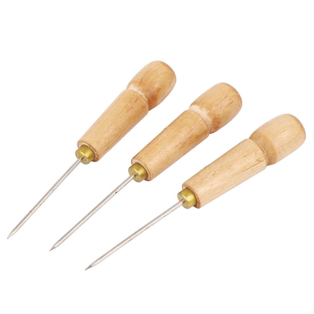 2.5mm Dia Tailor Sew Straight Tip Needle Sewing Pricker Awl Tool 3pcs ...