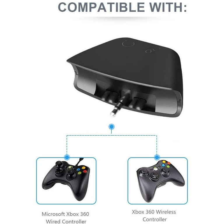 2.5mm Jack Micphone Earphone to 3.5mm Audio Adapter Converter for Microsoft Xbox 360 Controller Headphone Walmart