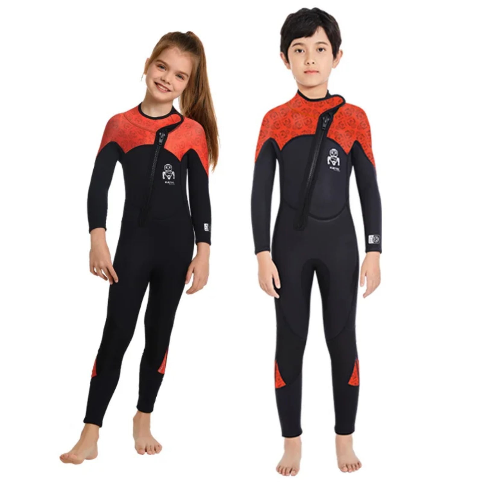 2.5mm Neoprene Wetsuit Children Swimsuit Kids Surfing Underwater Diving ...