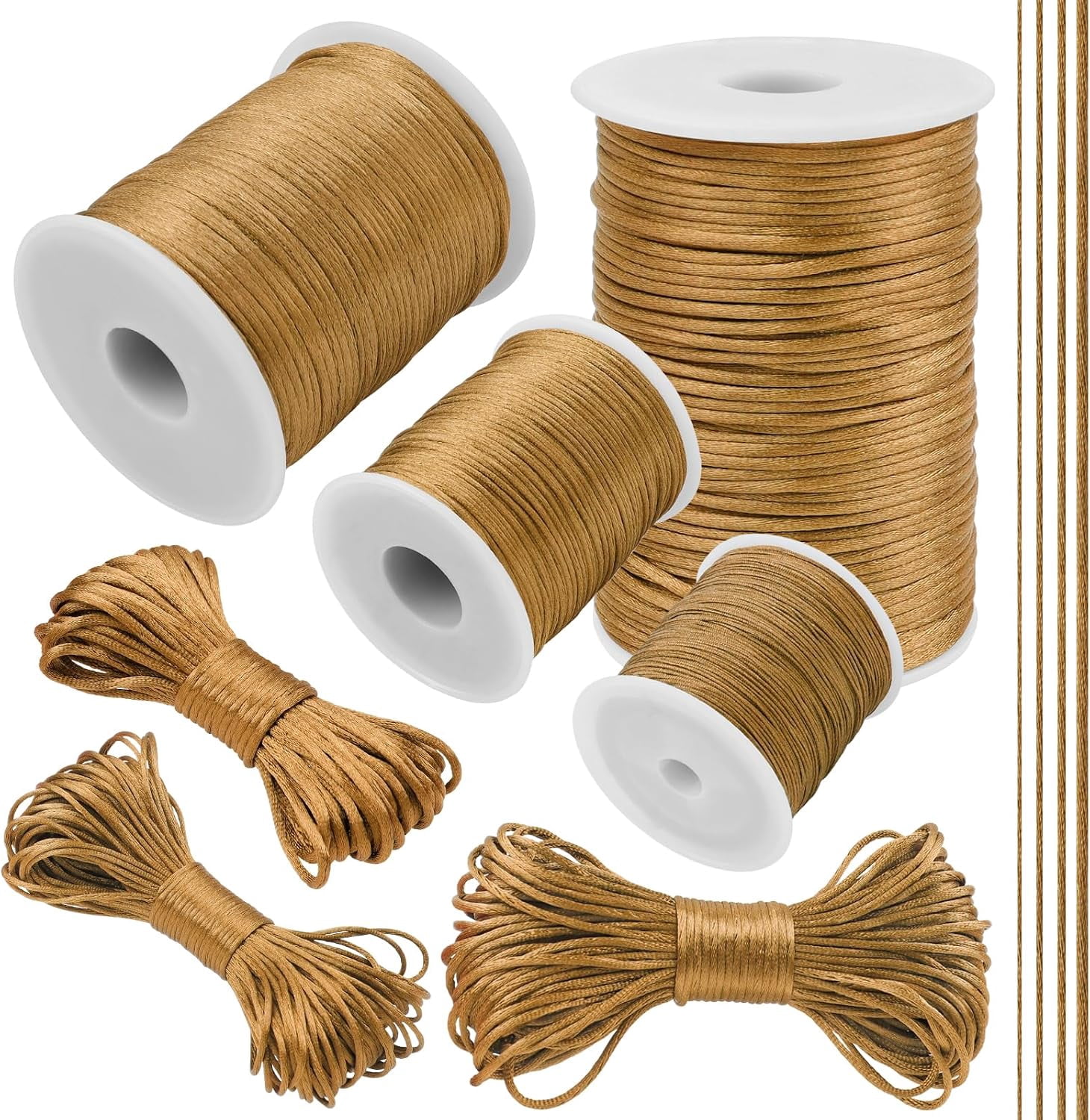 2.5mm Nylon Cord for Bracelets 11 Yards Satin Silk Necklace String ...