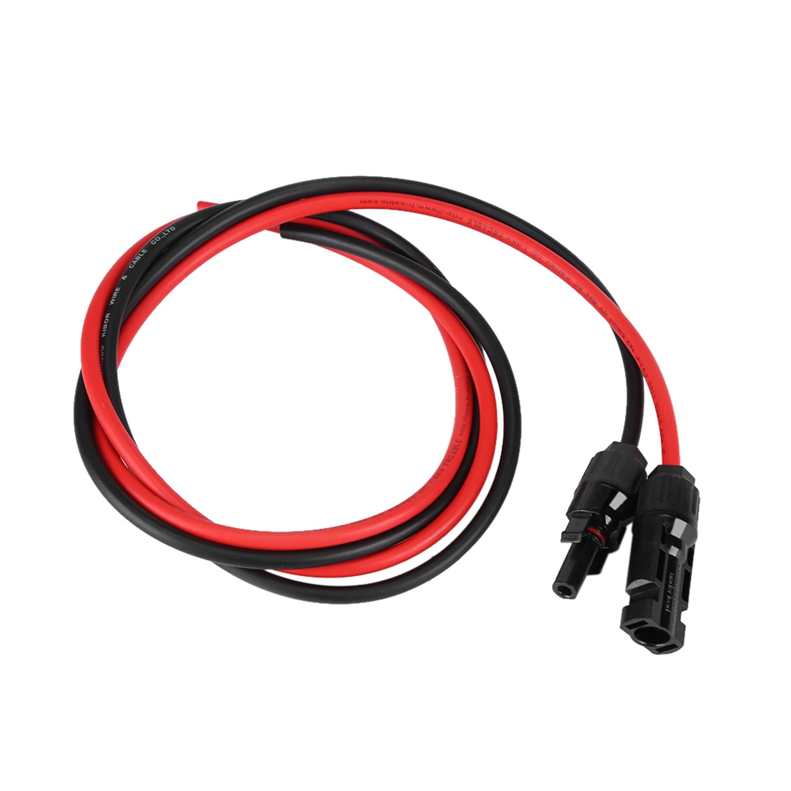 2.5mm Pair of Red & Black Solar Panel PV Cable Wire Male & Female ...