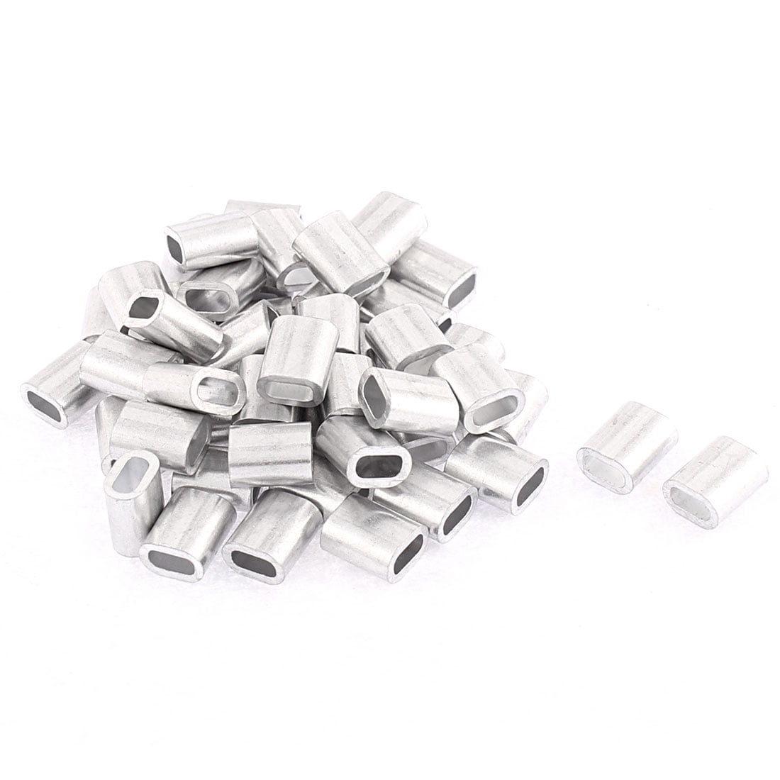 2.5mm Steel Wire Rope Aluminum Ferrules Sleeves Fittings Loop Clip ...