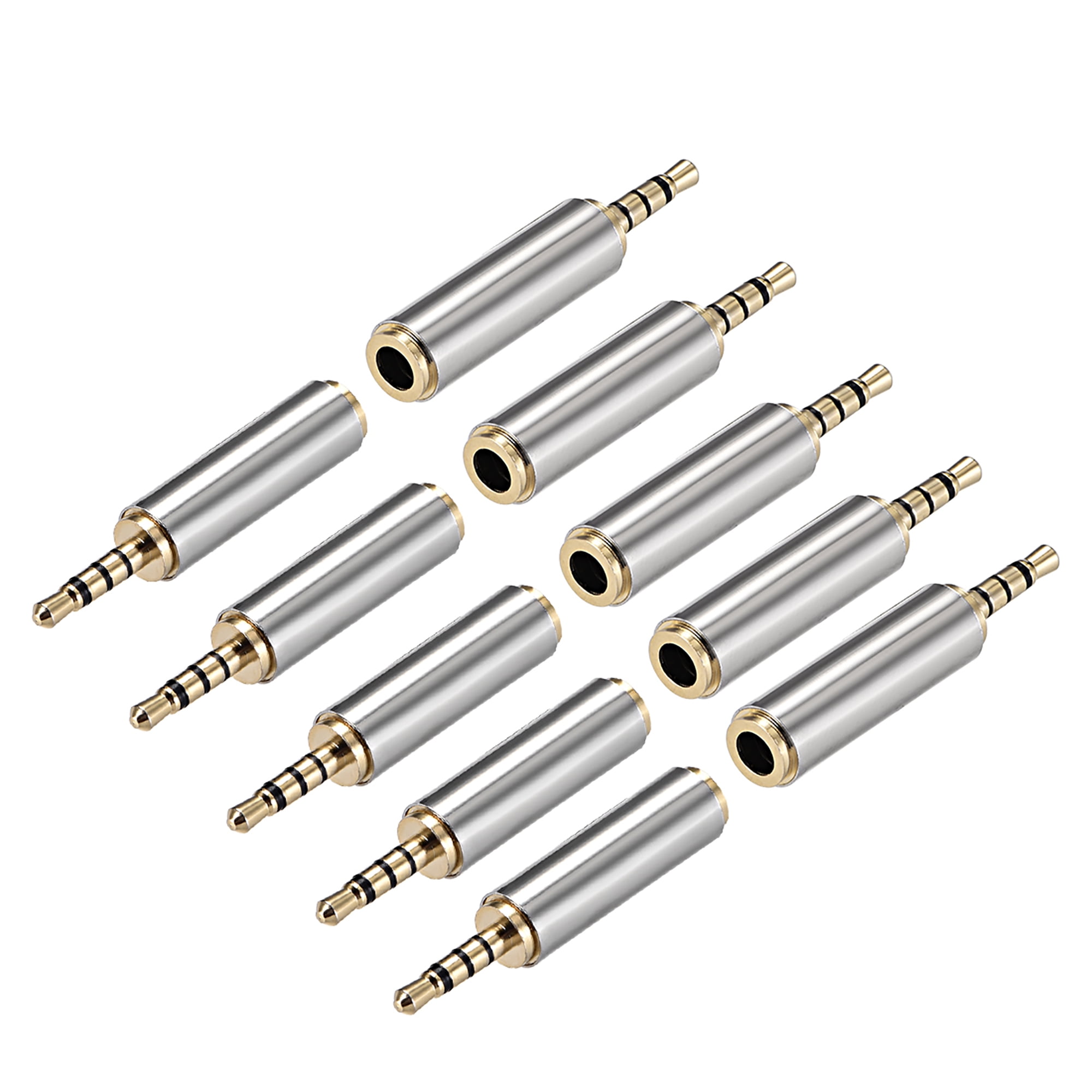 2.5mm Stereo 4 Pole Male to 3.5mm Female Connector Audio Video Adapter ...