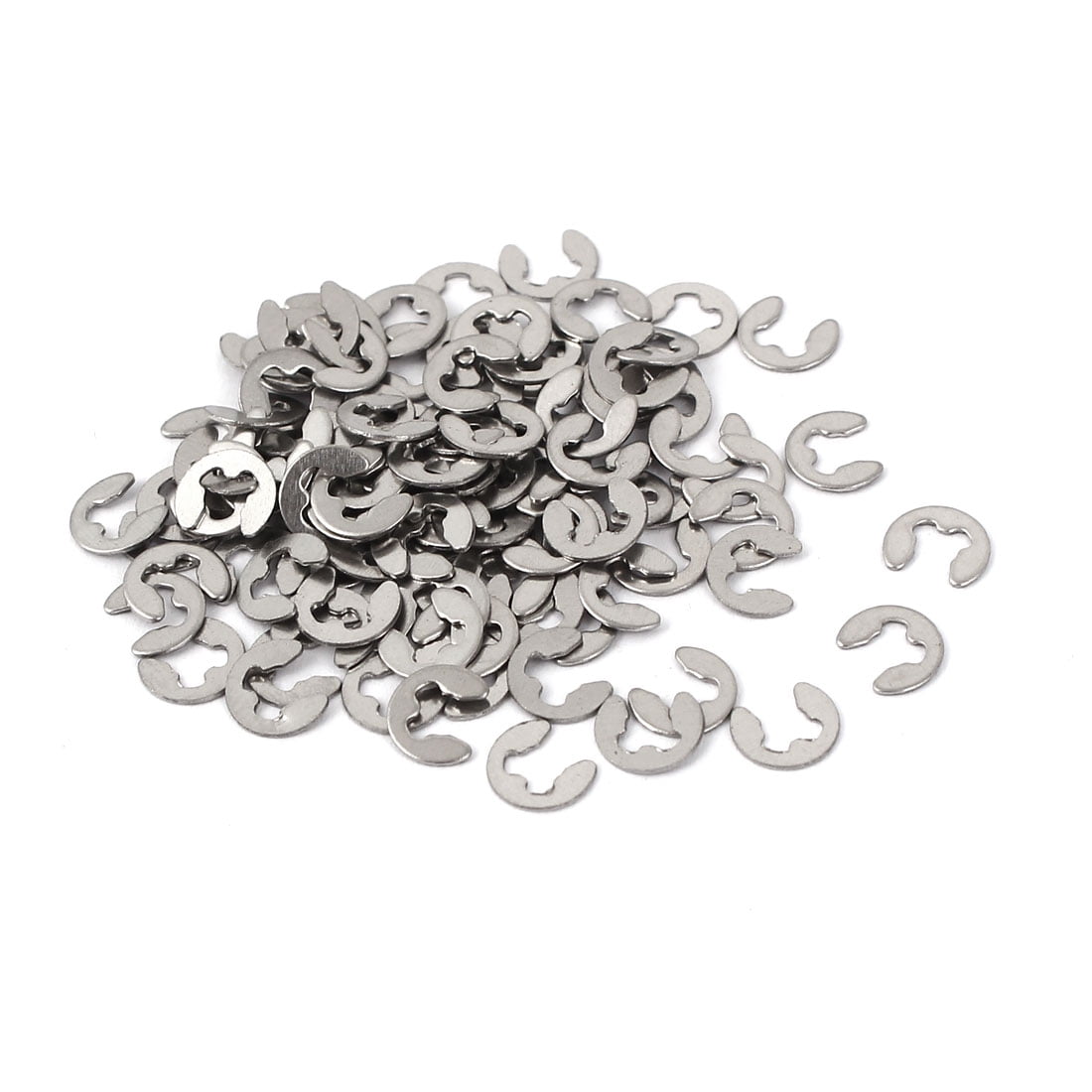 2.5mm x 6mm 304 Stainless Steel External Snap Ring E Clip Circlips 100 ...